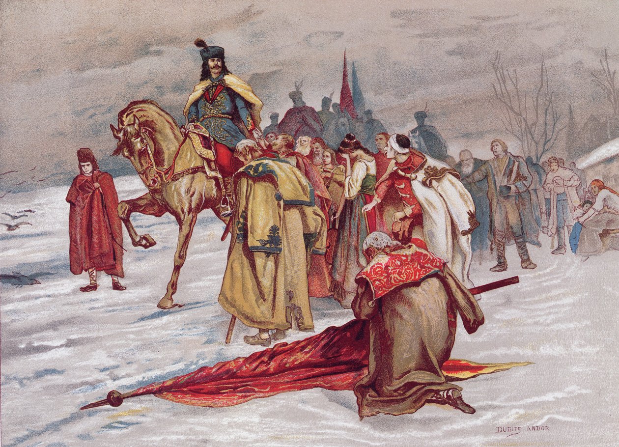 Rakoczi Ferenc bids farewell to his people as he goes into exile in ...