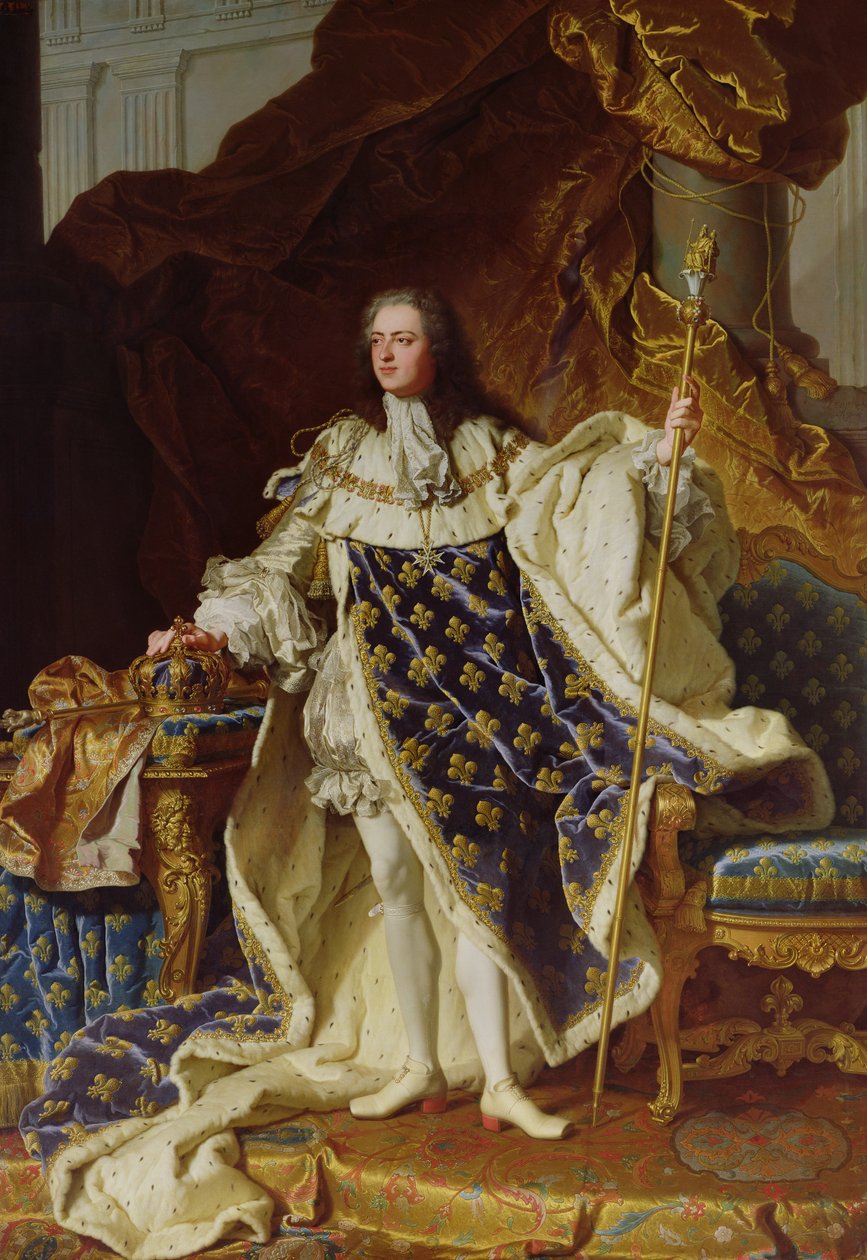 Portrait of Louis XV in his Coronation Robes