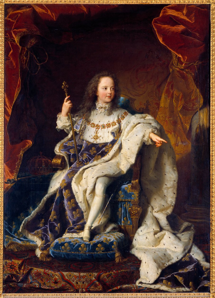 Portrait of Louis XV as a five-year-old child in sacred costume