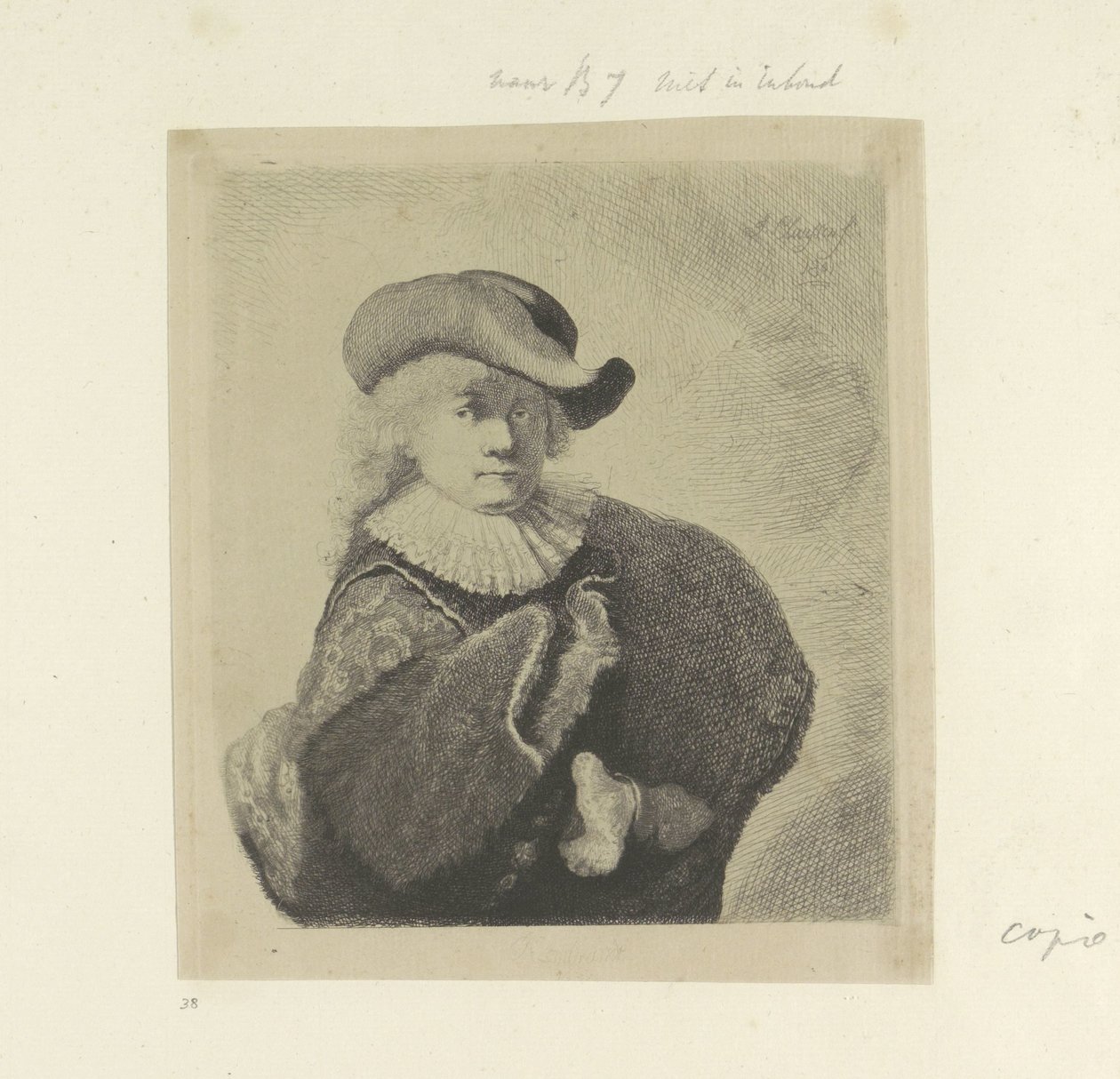 Self-Portrait with Hat with Soft Brim and Embroidered Coat