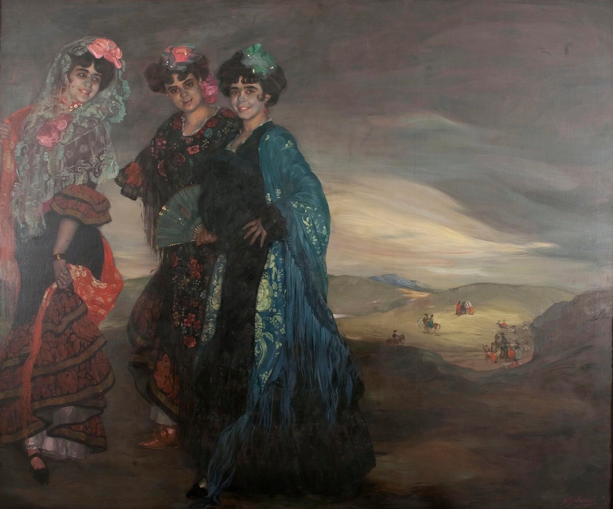 My cousins by Ignacio Zuloaga y Zabaleto: Fine art print