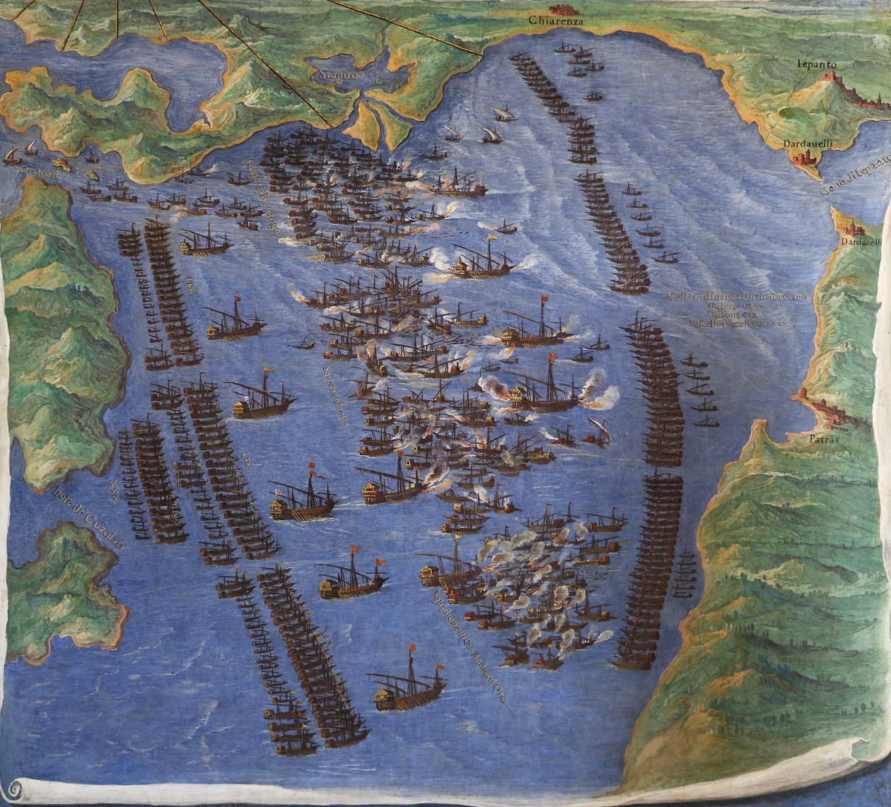 Battle of Lepanto, 1571 by Ignazio Danti: Fine art print