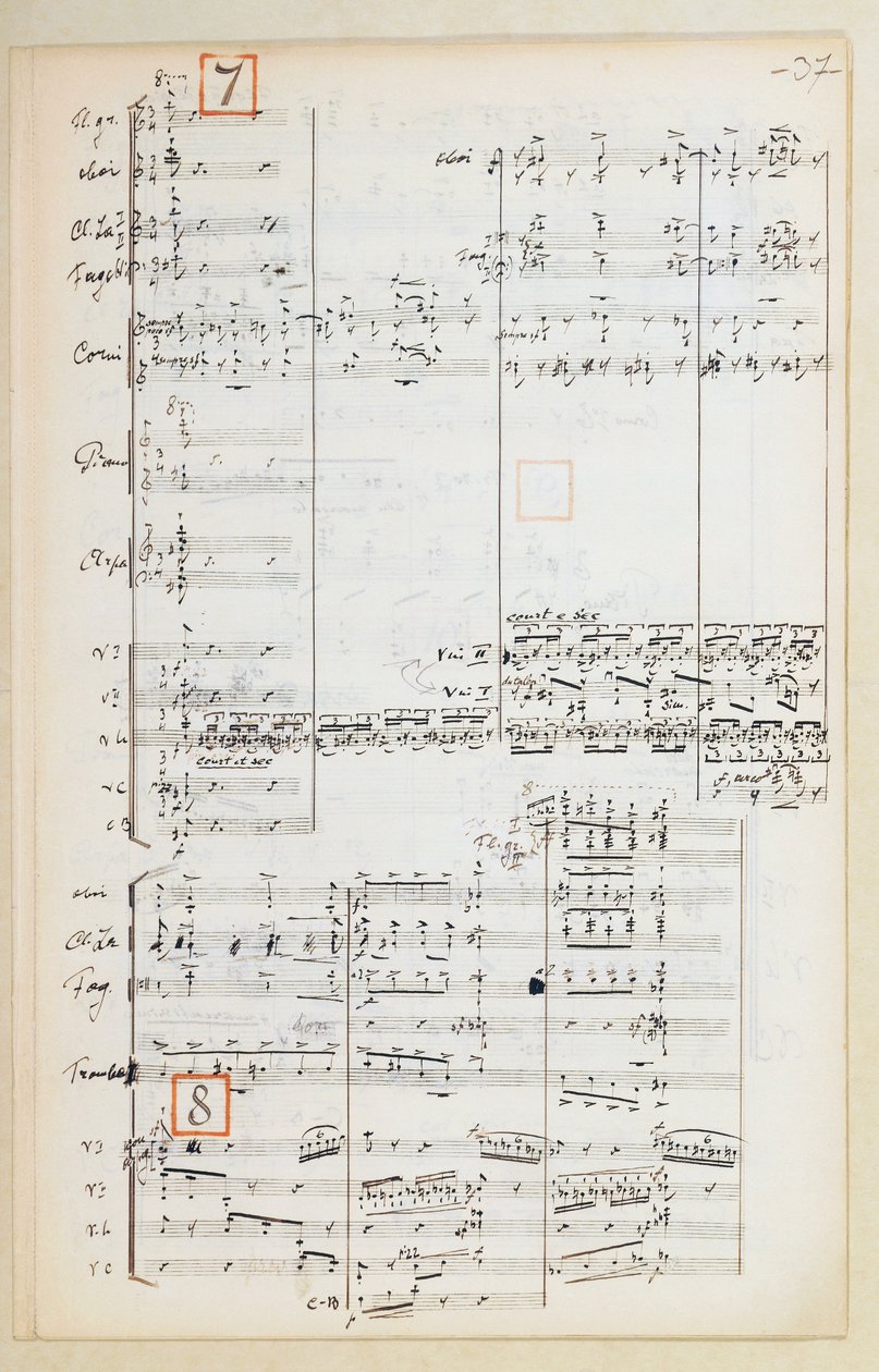 Manuscript Score with Reduced Orchestral Suite for The Firebird by Igor ...