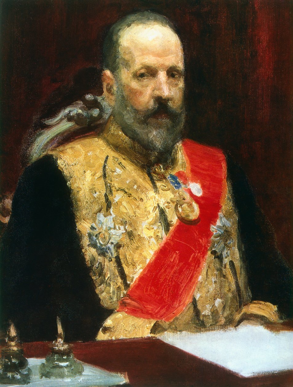 Count Witte, Russian statesman by Ilya Efimovich Repin