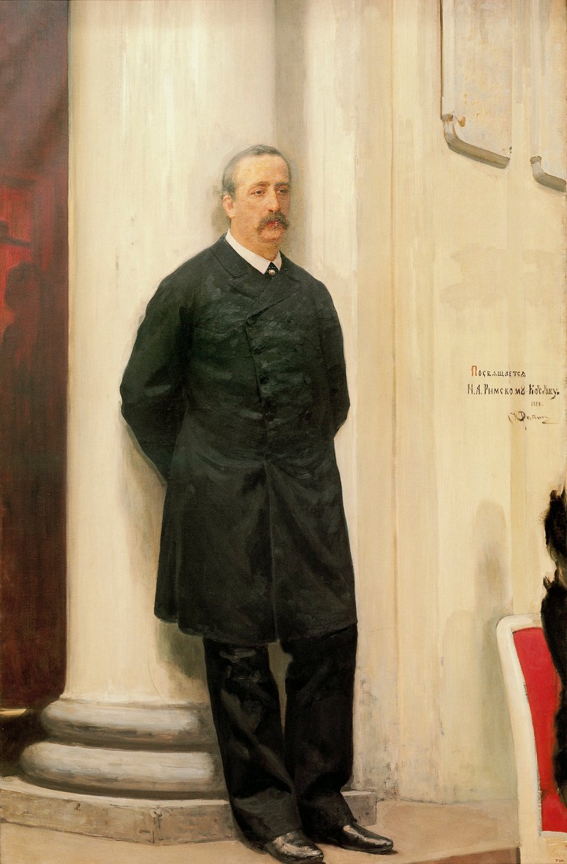 Portrait of Alexander Borodin by Ilya Efimovich Repin