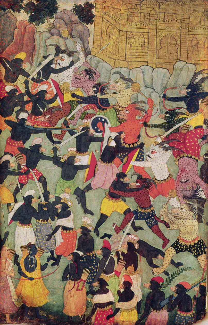 Battle Between the Armies of Rama and Ravana, Moghul
