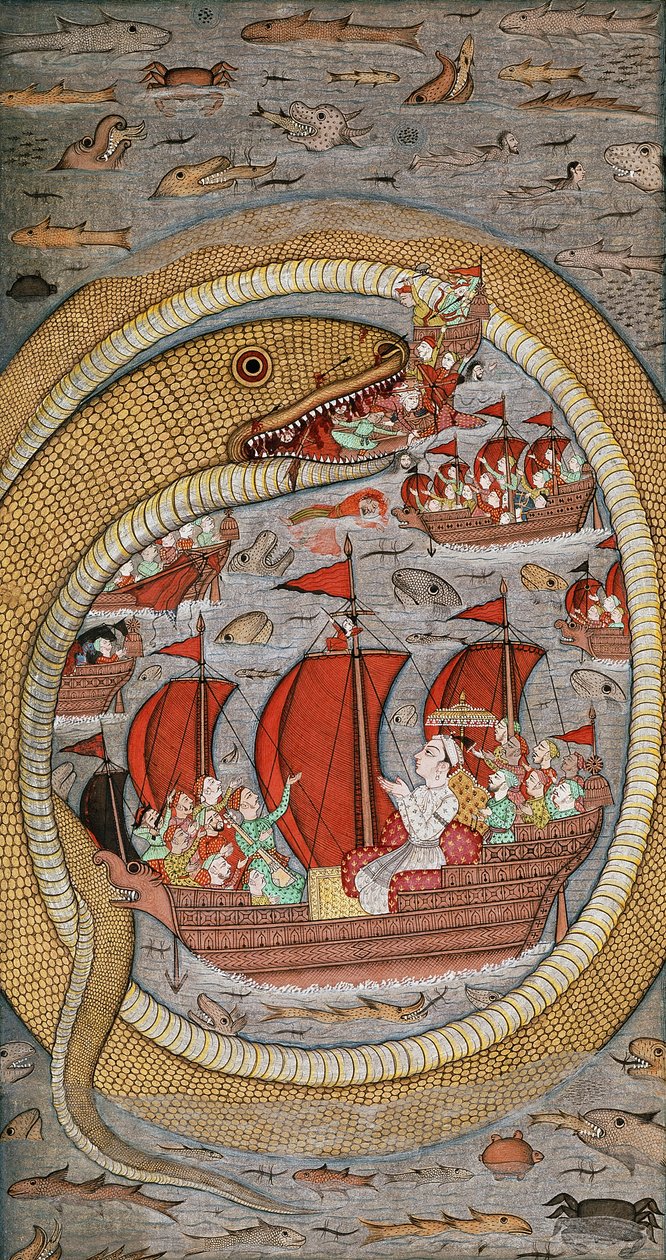 A Monstrous Serpent Devouring the Royal Fleet