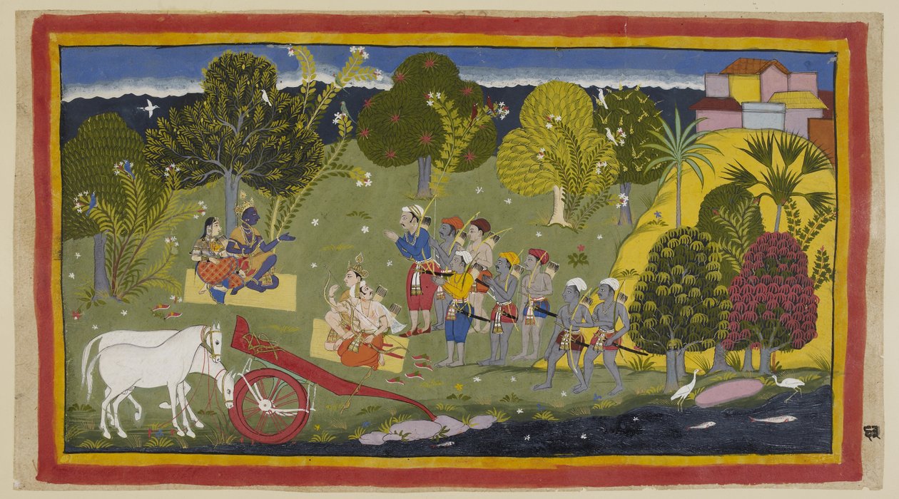 The companions have reached the river Ganga at Srngaverapura. Rama and ...