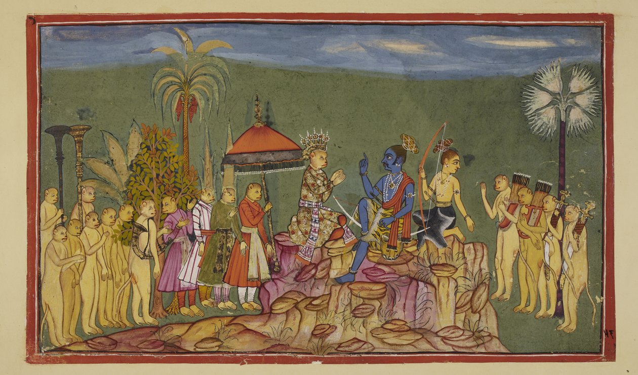 Rama asks Sugriva, who had previously described the four quarters of ...