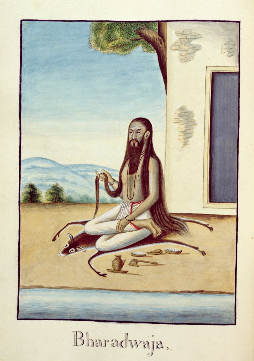 The sage, Bharadwaja, from the Hindu epic the 'Adhyatma Ramayana'