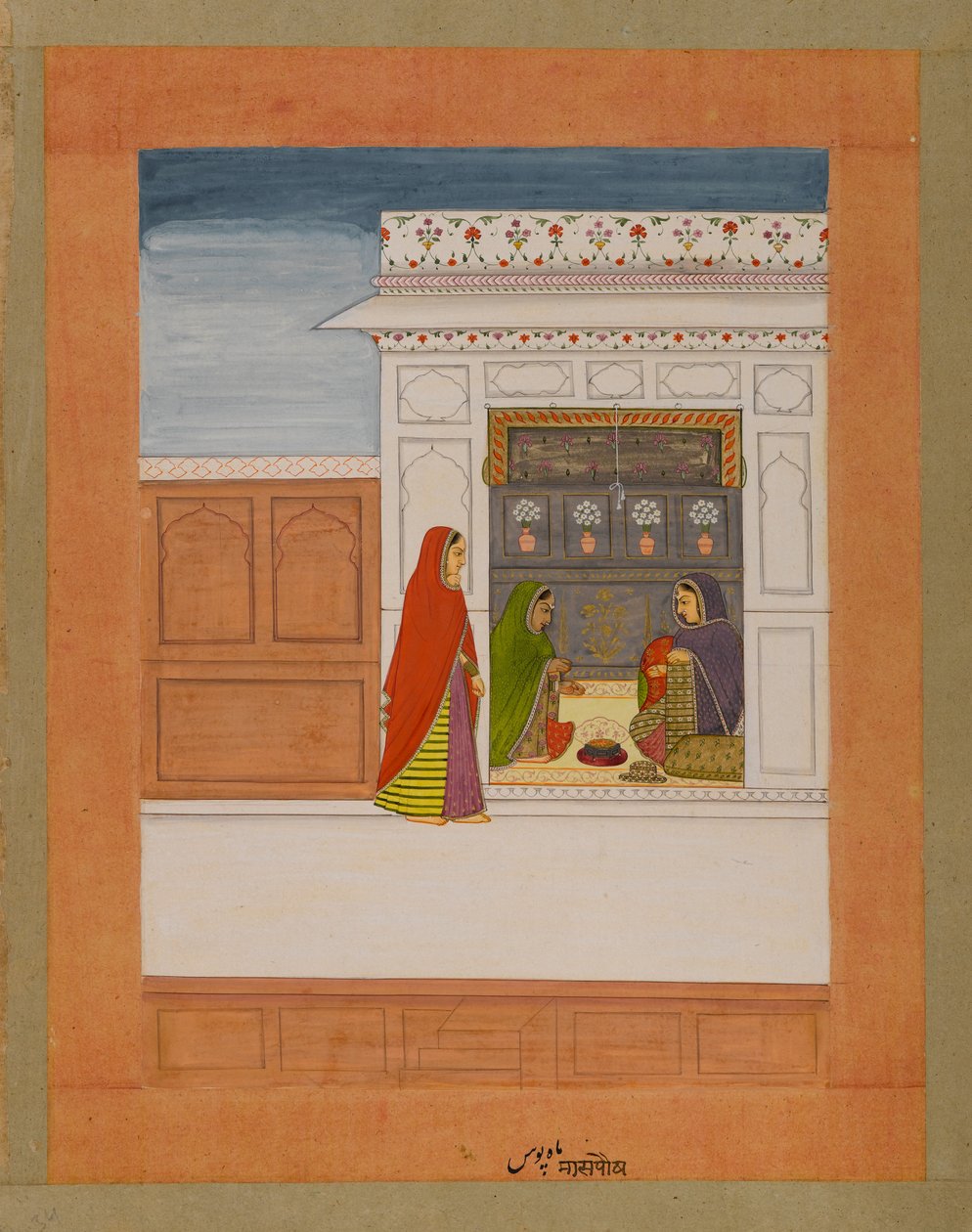 Month of Pausha, page from a Baramasa series, c.1750