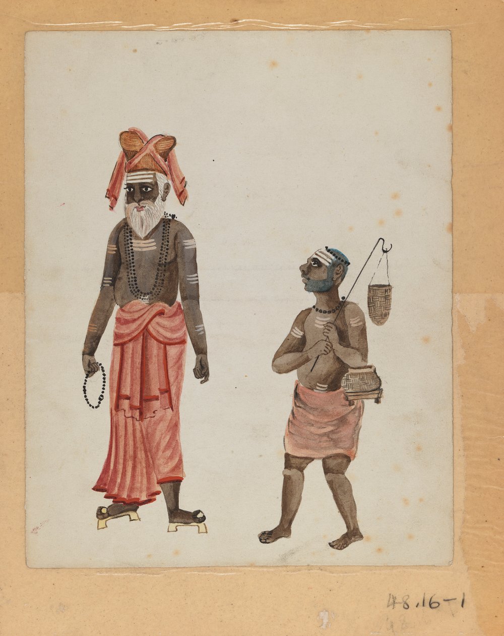One of a set of nine images showing Indians in different professions