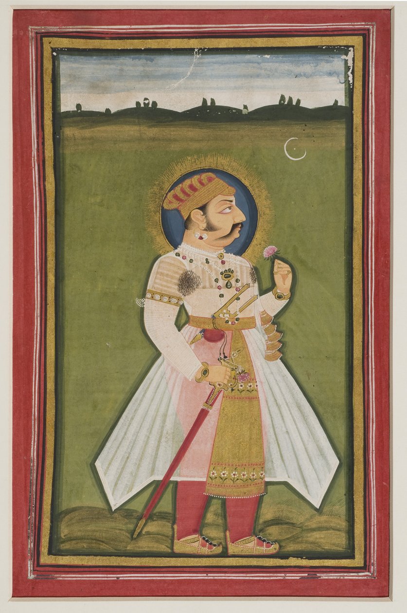 Portrait of Kumbha Rana of Udaipur by Indian School