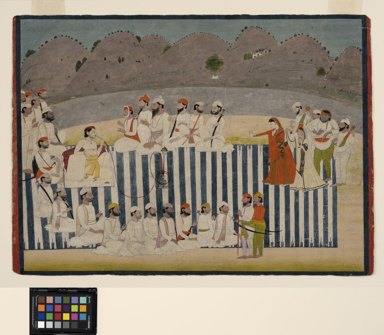 The son of Bahadur Singh watches a nautch, c.1800