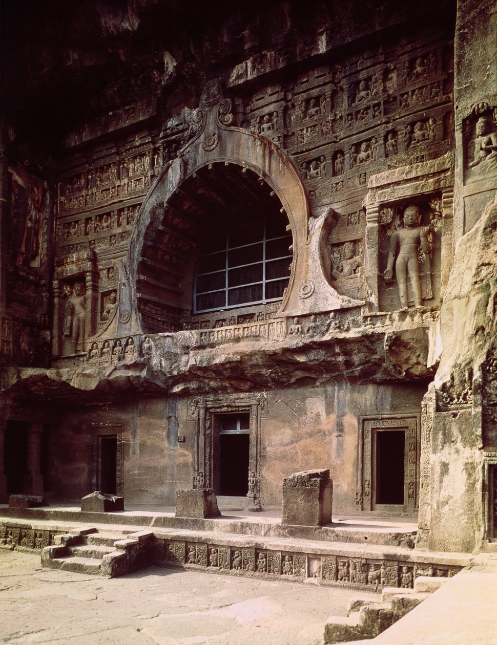View of the entrance, Cave 26 by Indian School