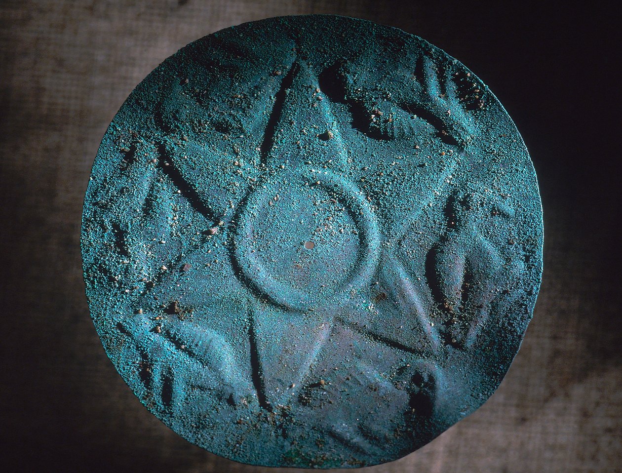 Copper star unearthed south of the school by Ira Block