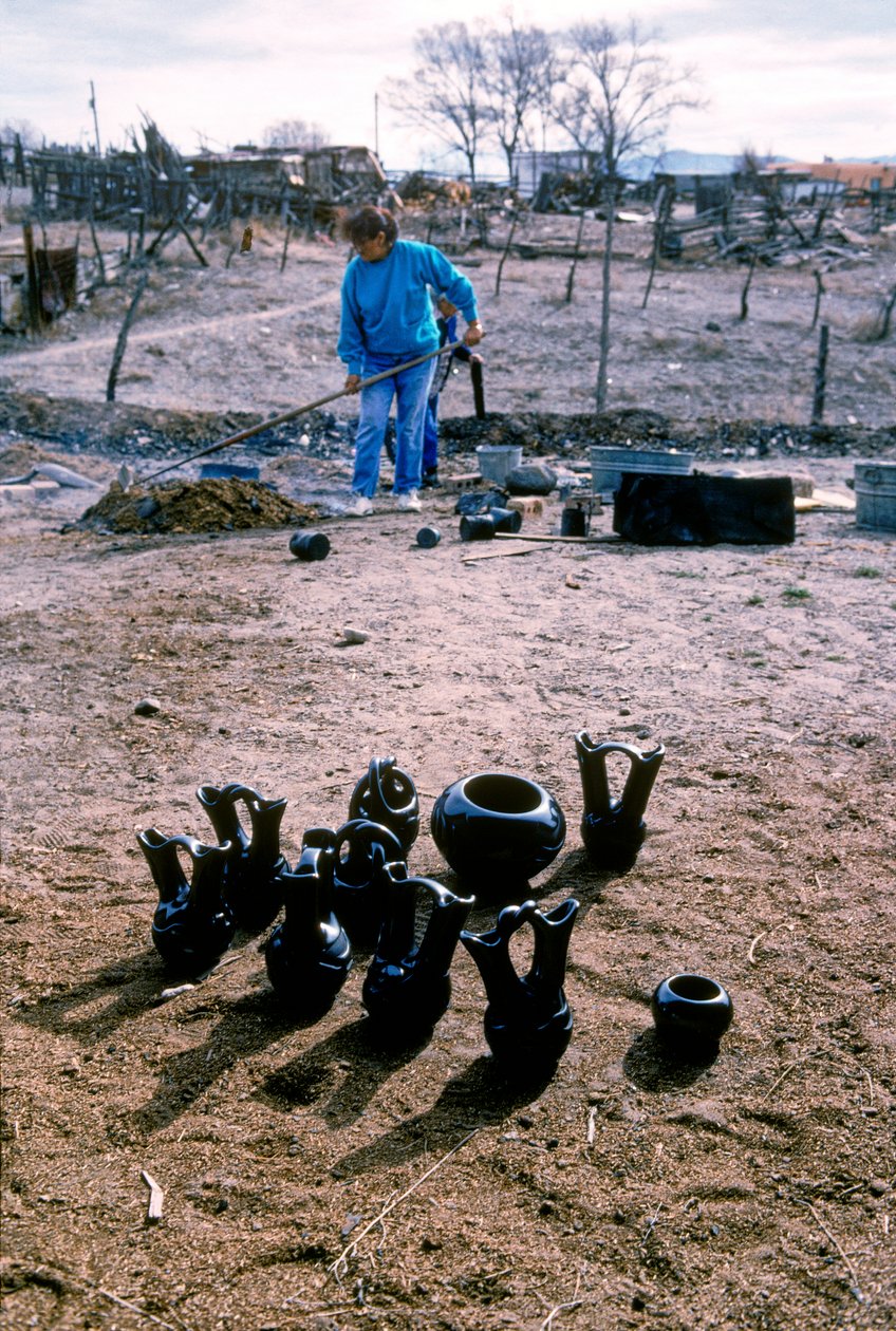 Pottery making in Santa Clara by Ira Block: Fine art print