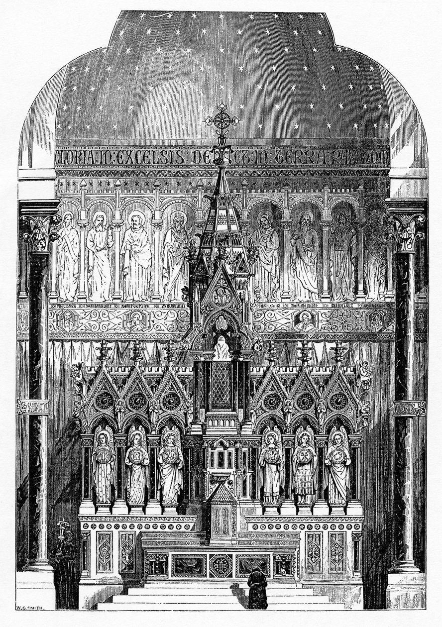 High Altar of St Alphonsus Liguori, Limerick, Ireland, illustration ...
