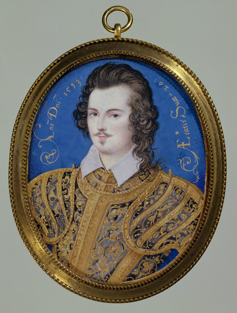 Portrait of an Unknown Youth, Aged 26, 1593 by Isaac Oliver