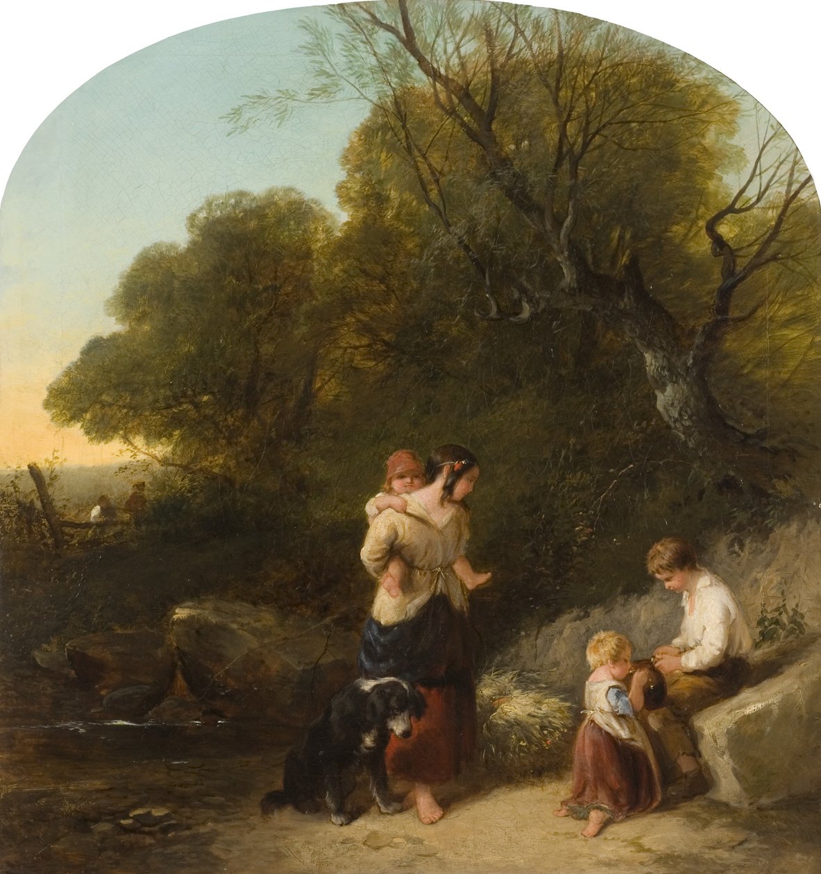 Landscape with Figures by Isaac Henzell: Fine art print