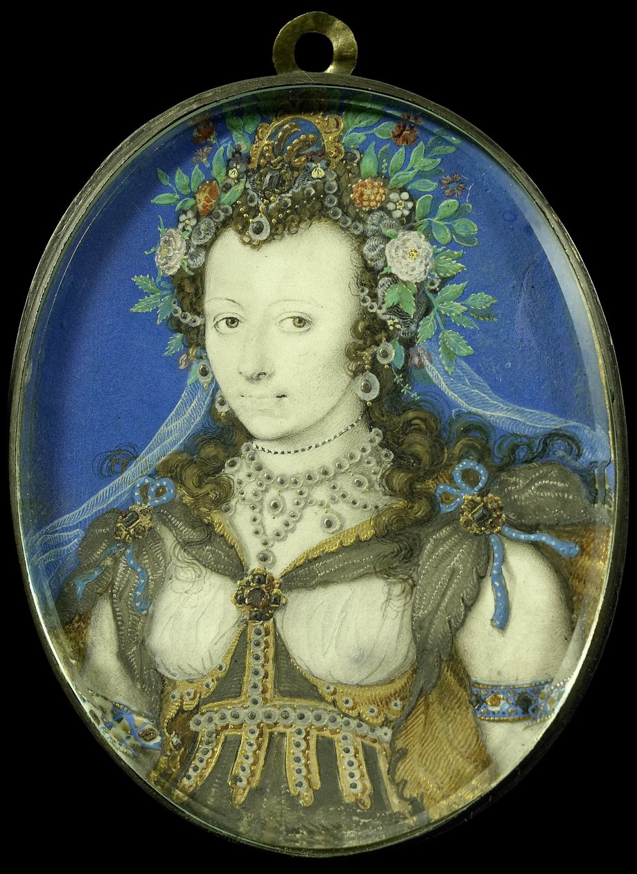 Portrait of a Woman as Flora by Isaac Oliver