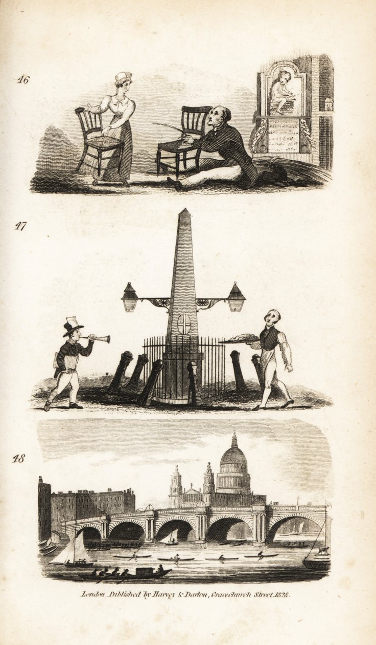 Chair-mender, News Boy, Flying Pieman and Blackfriar’s Bridge