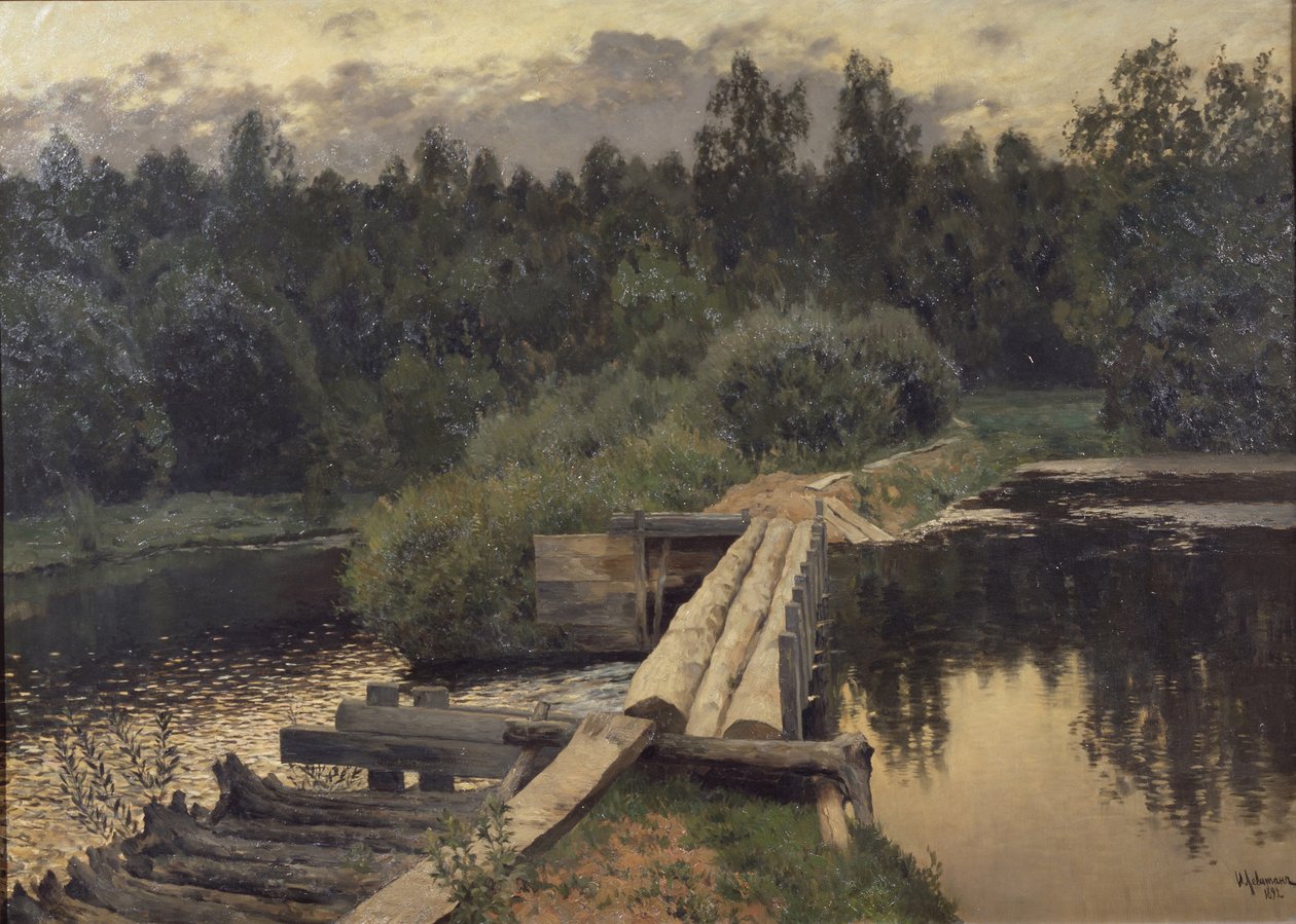 At the Shallow by Isaak Ilyich Levitan: Buy fine art print