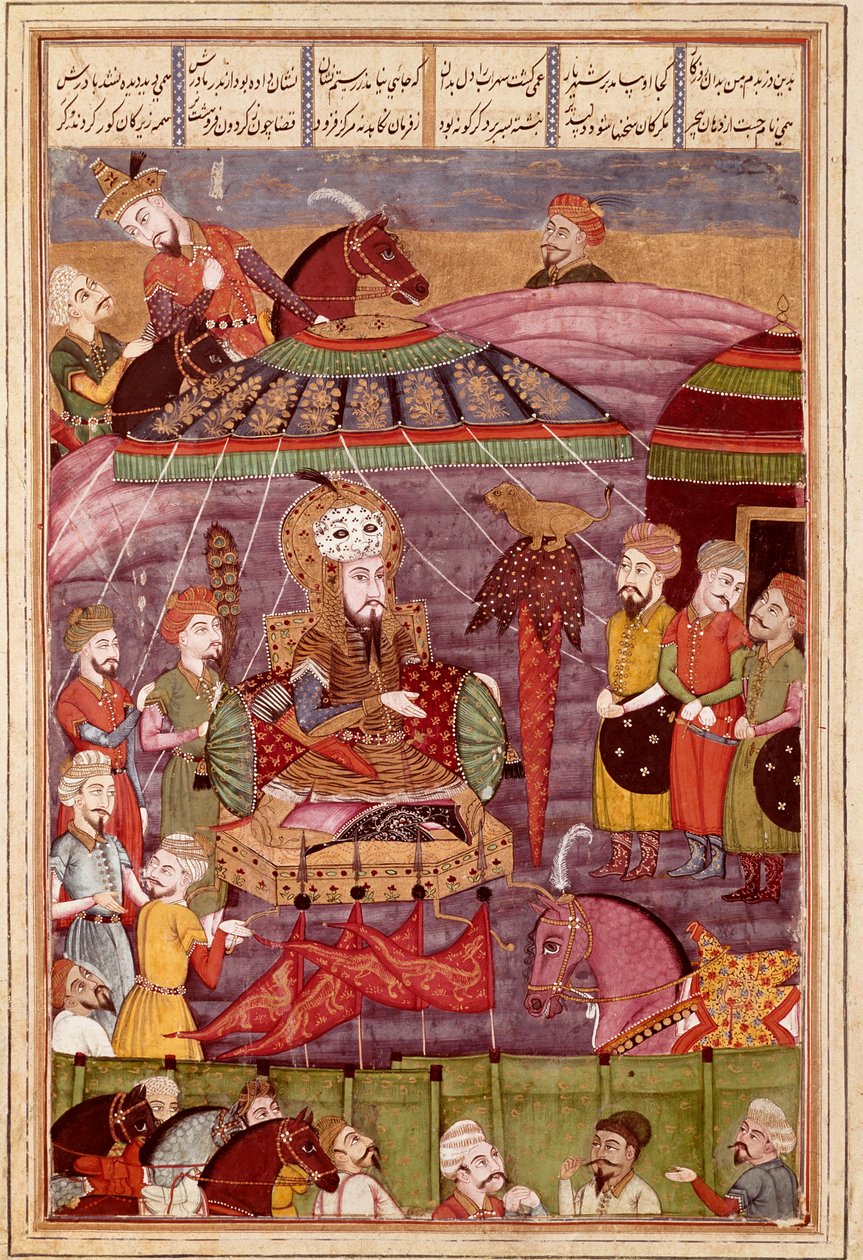 Sohrab Looks at the Red Tent of Rostame, His Father from 'Shahnameh' by ...