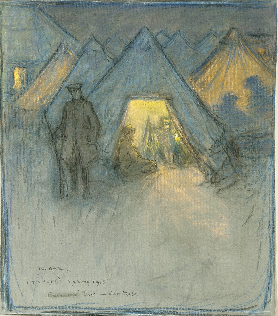 Sentries at Prisoners' Tent by Iso Rae: Buy fine art print