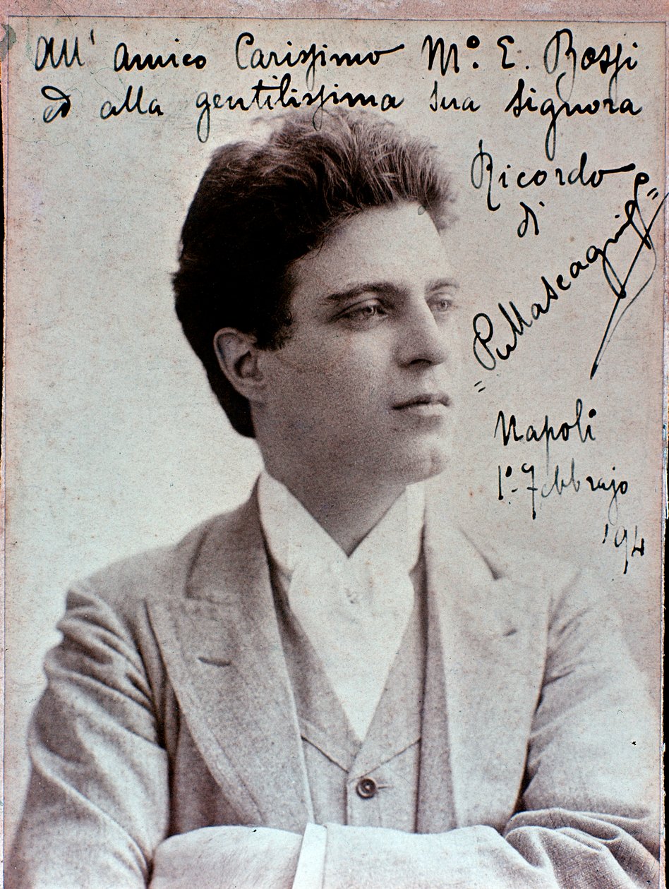 Portrait of Pietro Mascagni, Italian Composer