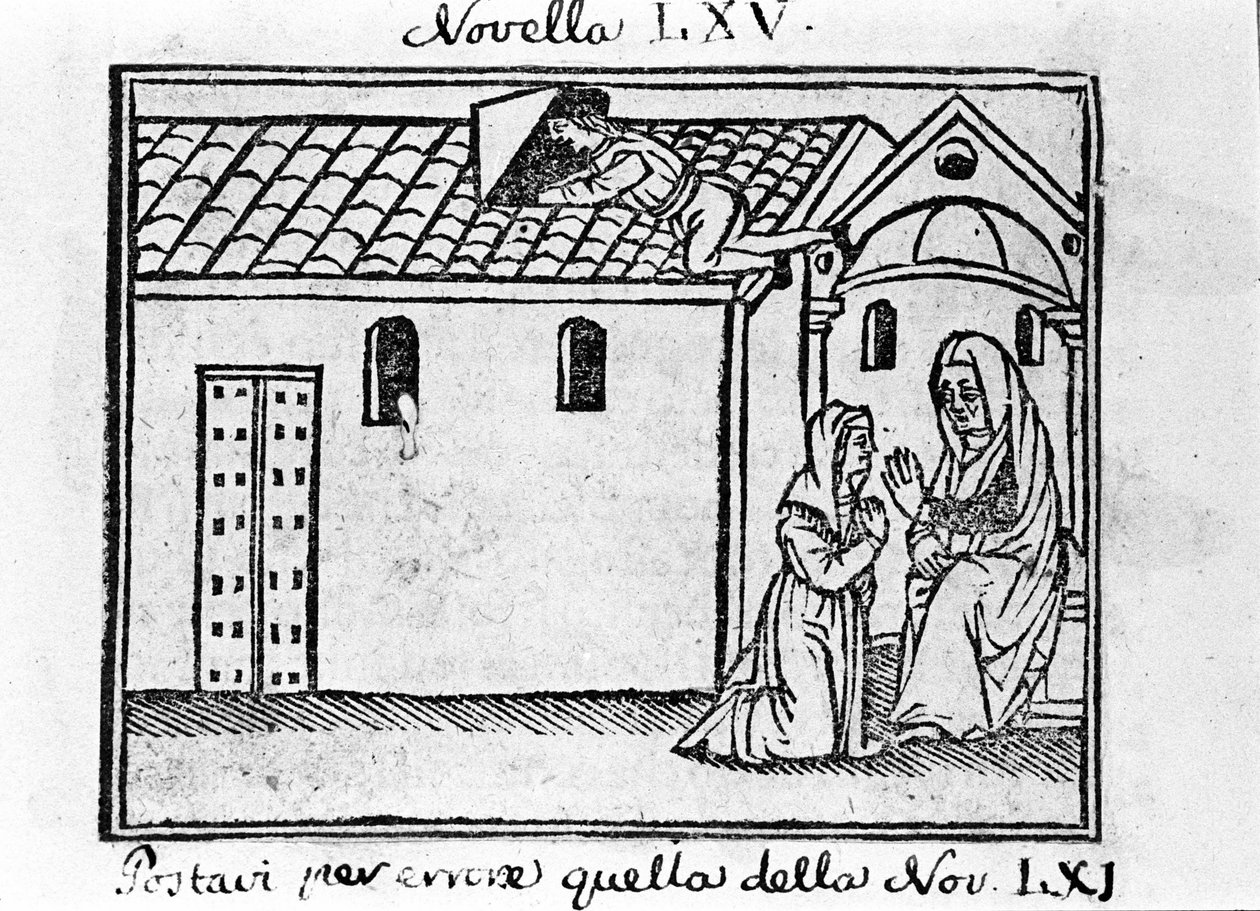 A jealous husband disguises himself as a priest to collect the ...