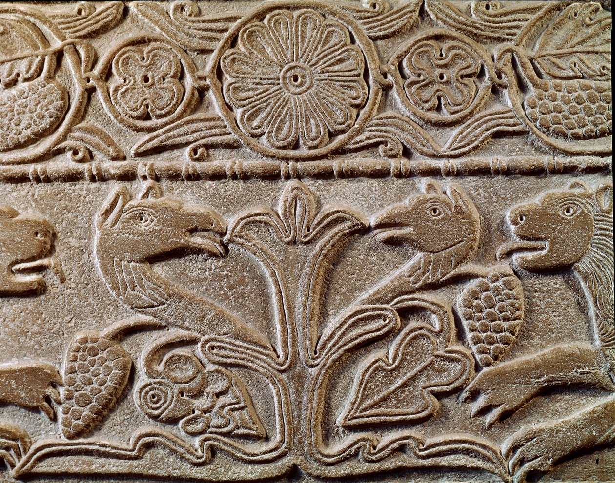 Barbarian Art of Lombardy: Pluteus of Princess Theodote (detail)