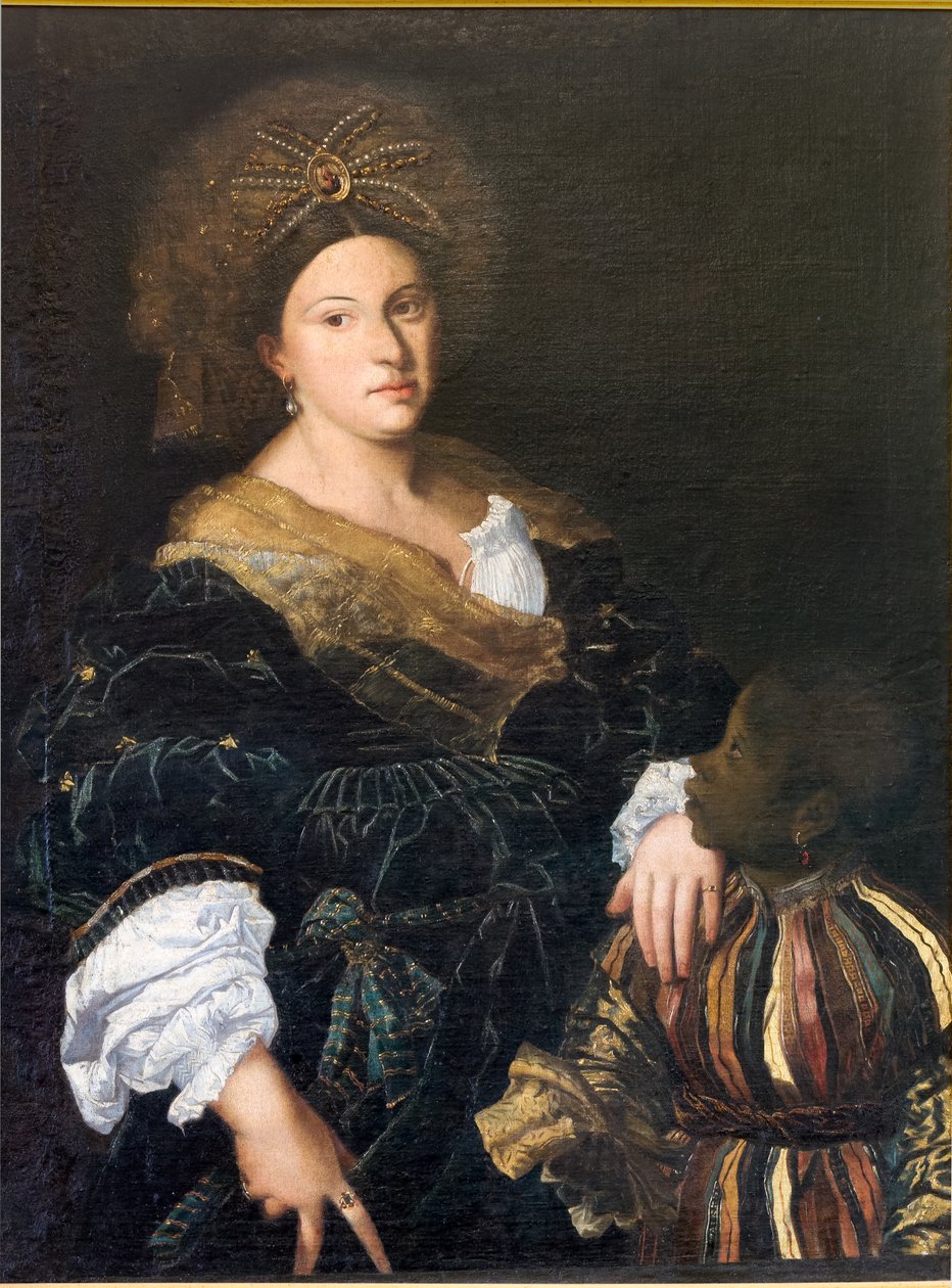 Portrait of Laura Dianti by Italian School: Fine art print