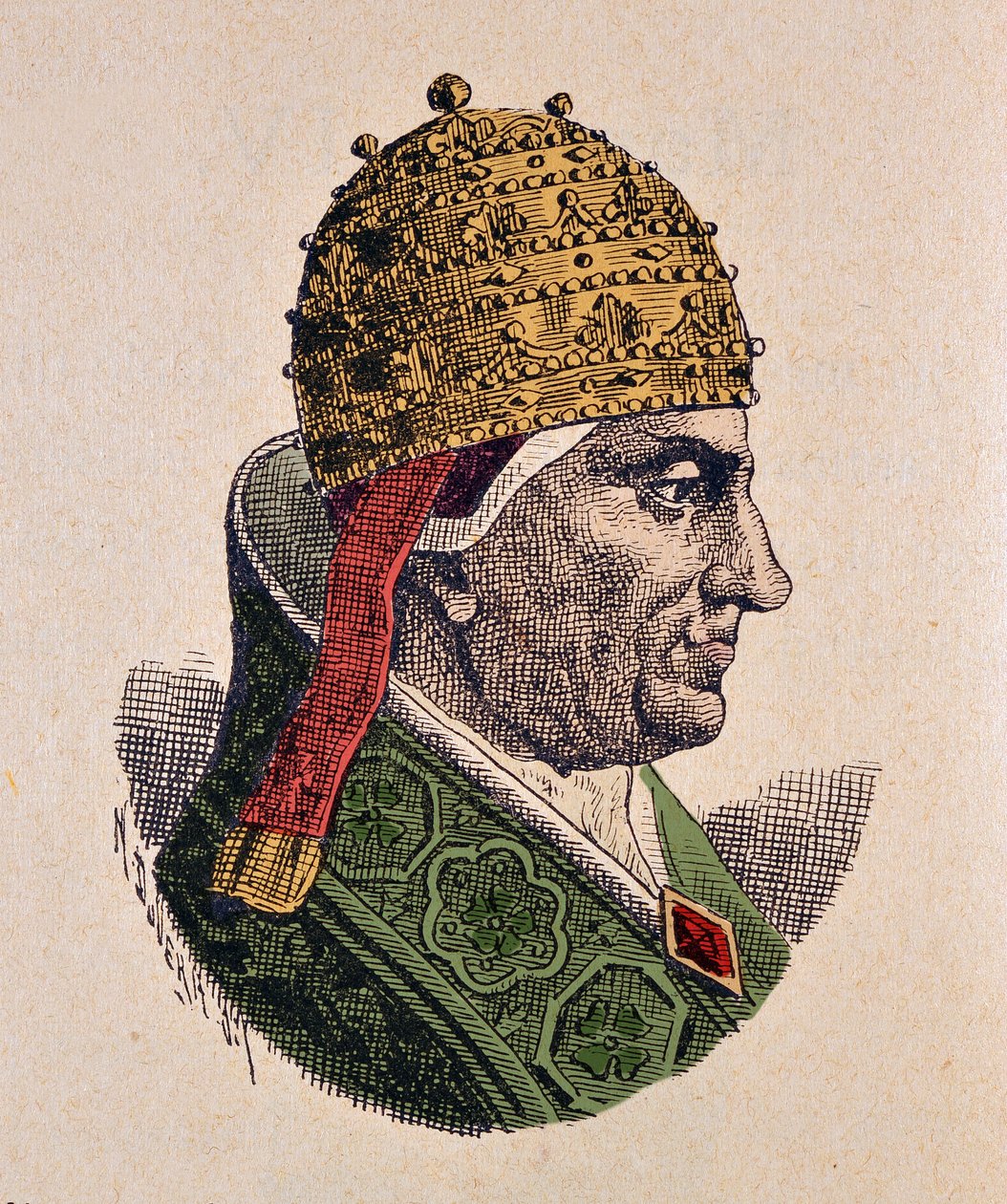 Portrait of Pope Honorius IV (1285-1287) by Italian School