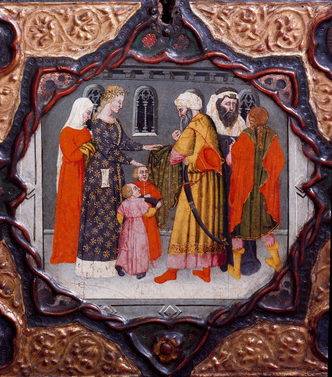 Tenth Day, Ninth News: The Day of Messer Torello and Saladin. Painted ...