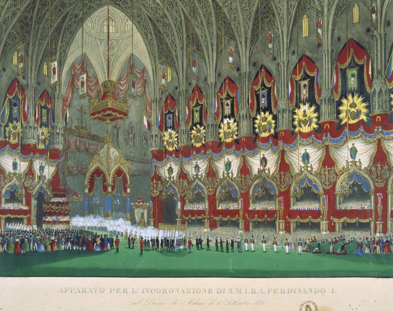 The Coronation of Ferdinand I in Milan Cathedral, 6th September 1838