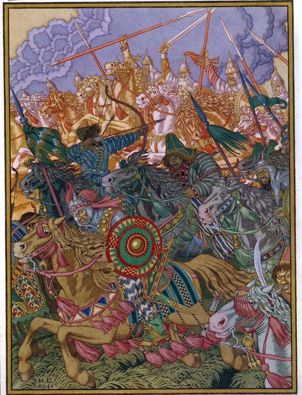 The Expulsion of Batu Khan by Ivan Yakovlevich Bilibin
