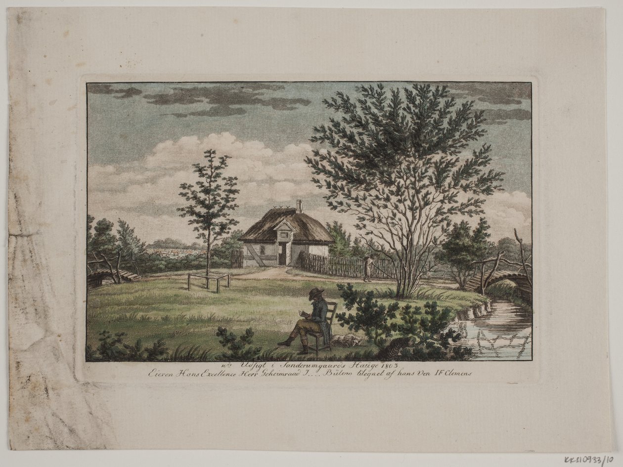 Sanderumgaard's Garden 10 by J.F. Clemens: Fine art print