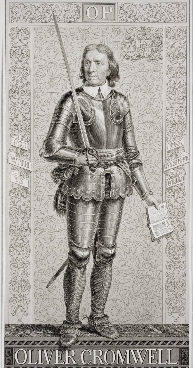 Oliver Cromwell from 'Illustrations of English and Scottish History ...