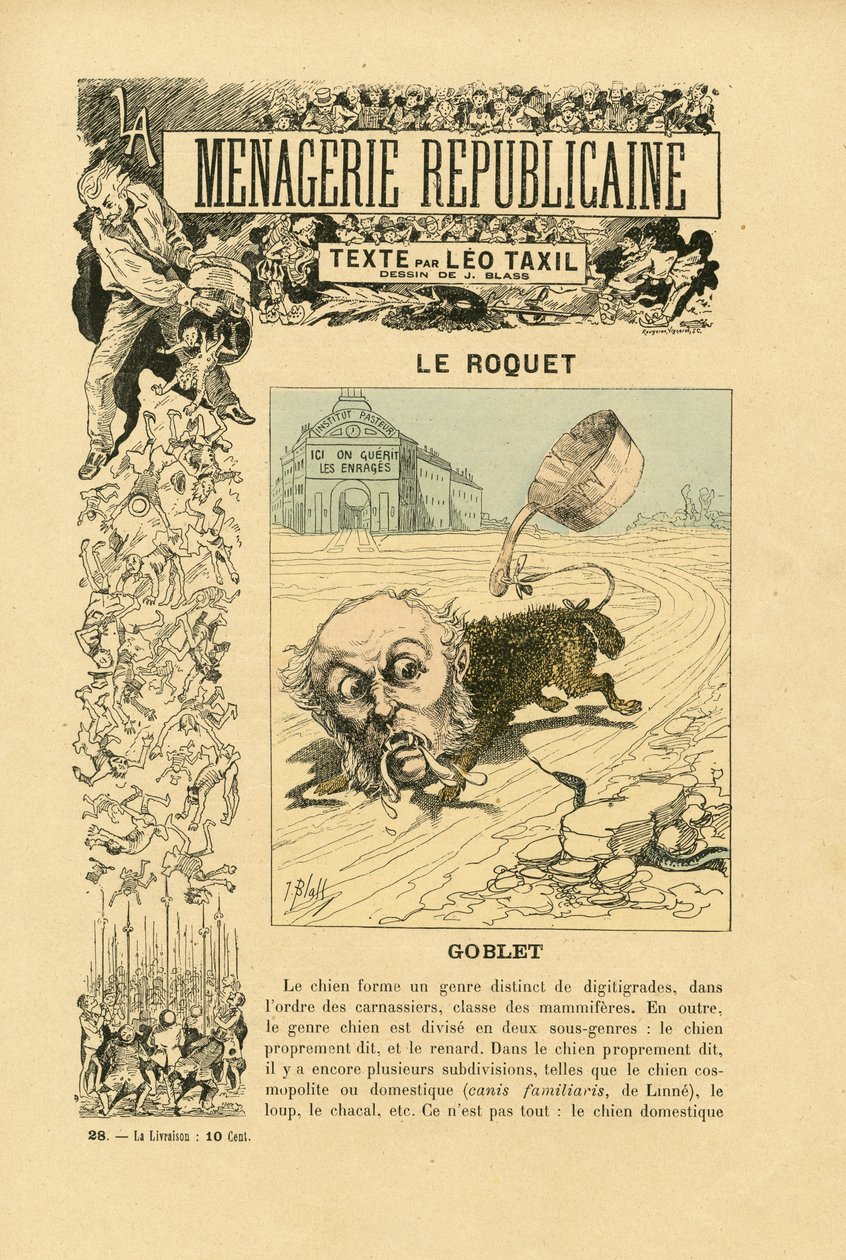 Illustration of J. Blass' (1847-1892) in Menagerie Republicaine ...