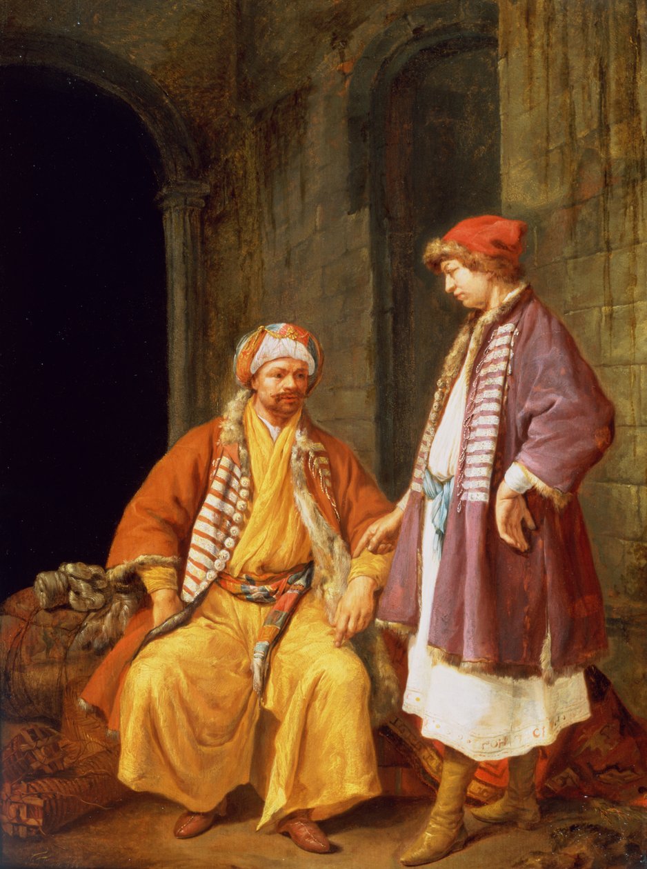 Two Merchants Conversing by Jacob Toorenvliet