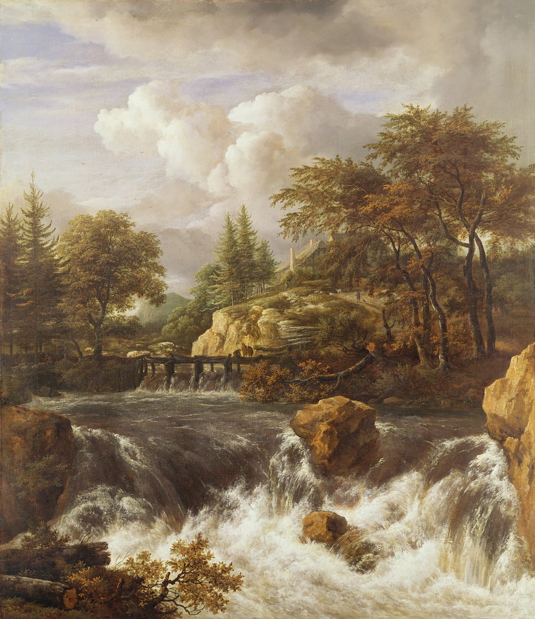 A Waterfall in a Rocky Landscape, c.1660-70