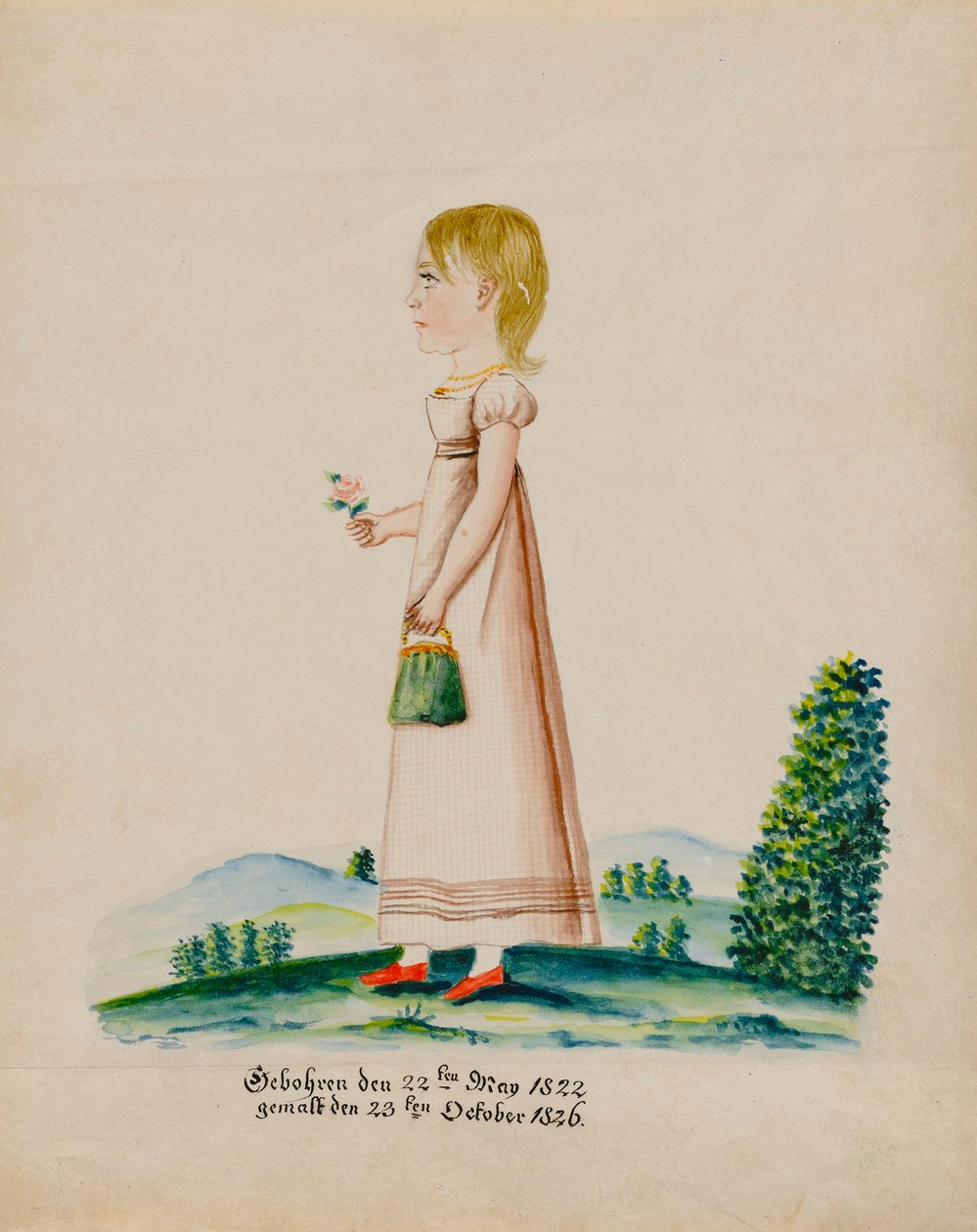 Portrait of Sarah Musser by Jacob Maentel: Fine art print