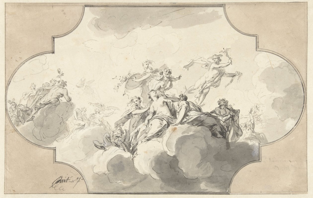 Mercury Steals Venus' Girdle by Jacob de Wit