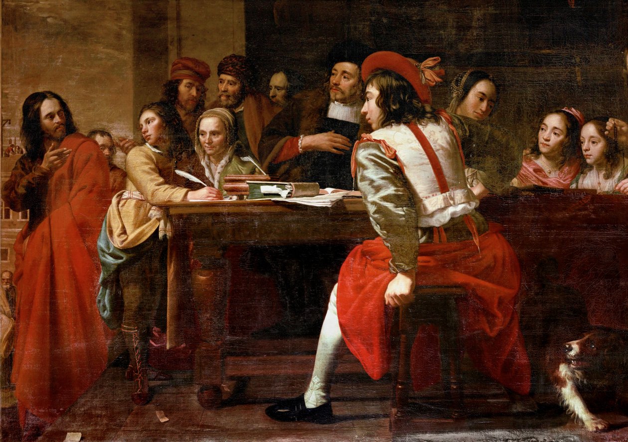 Jesus and the Publican by Jacob van Oost: Fine art print
