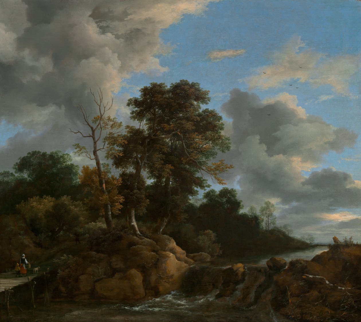 Landscape, c. 1670 by Jacob van Ruisdael: Fine art print
