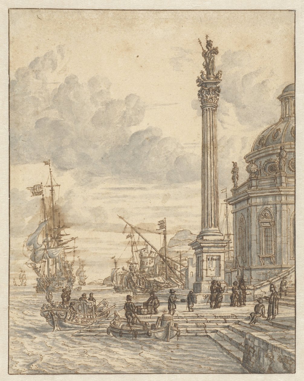 Italian Harbor by Jacobus Storck: Buy fine art print