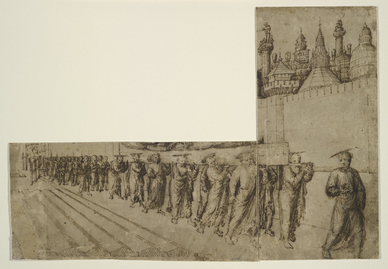 Funeral of the Virgin by Jacopo Bellini: Fine art print