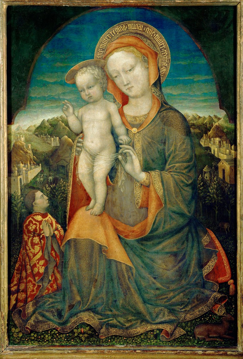 The Virgin of Humility and the Child Adored by Leonello