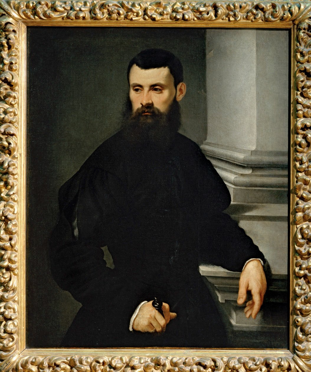 Male portrait by Jacopo Robusti Tintoretto: Fine art print